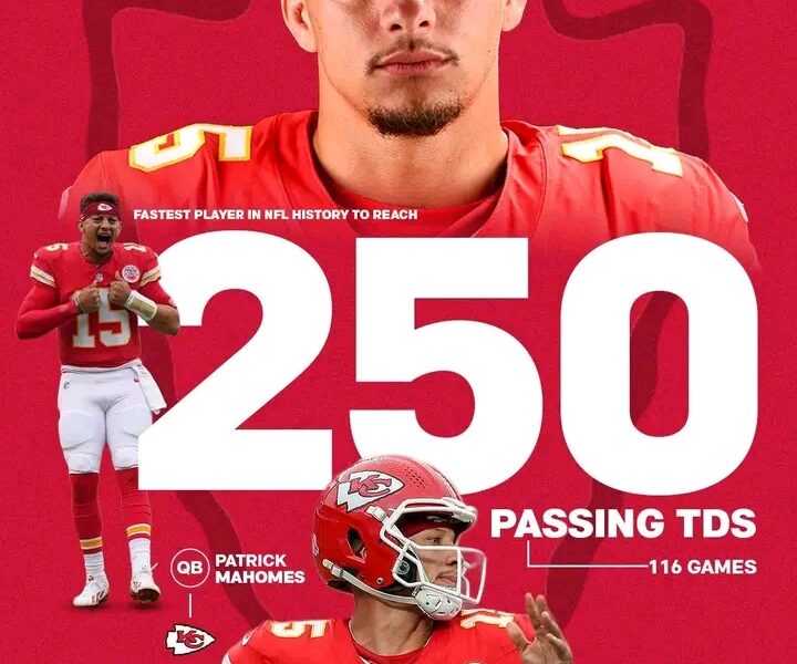 Patrick Mahomes Hits 250 Touchdowns Faster Than Anyone in NFL History 👇 ...